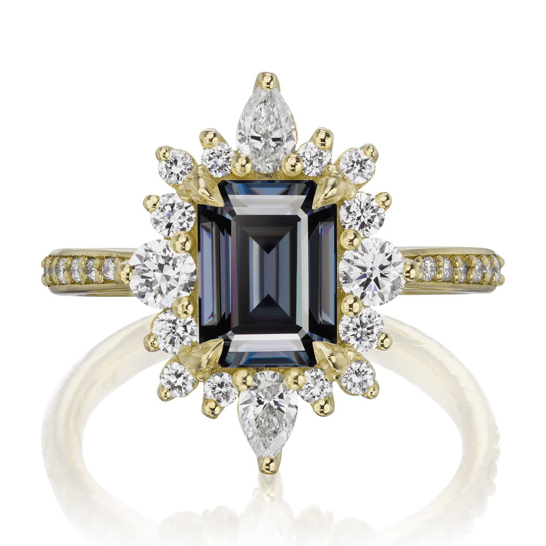 Talia | Emerald Grey Moissanite (2.33ctw+) | Kristin Coffin Jewelry